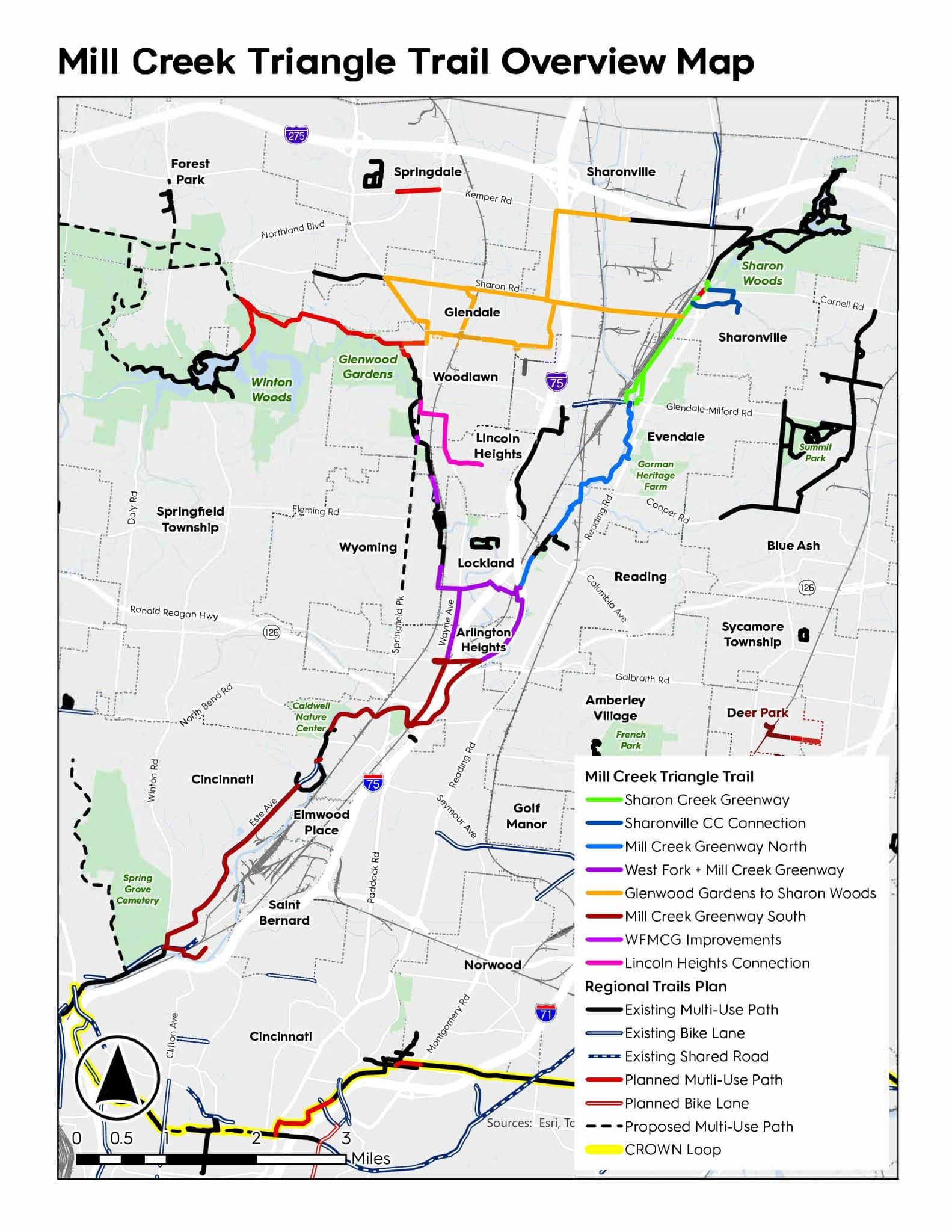 An ambitious vision, the Triangle Trail would connect more than a dozen ...